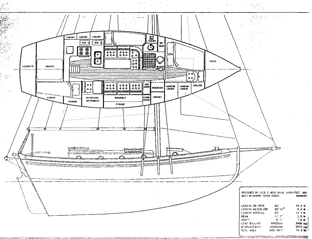 Layout and Plans | Channel Cutter Yachts